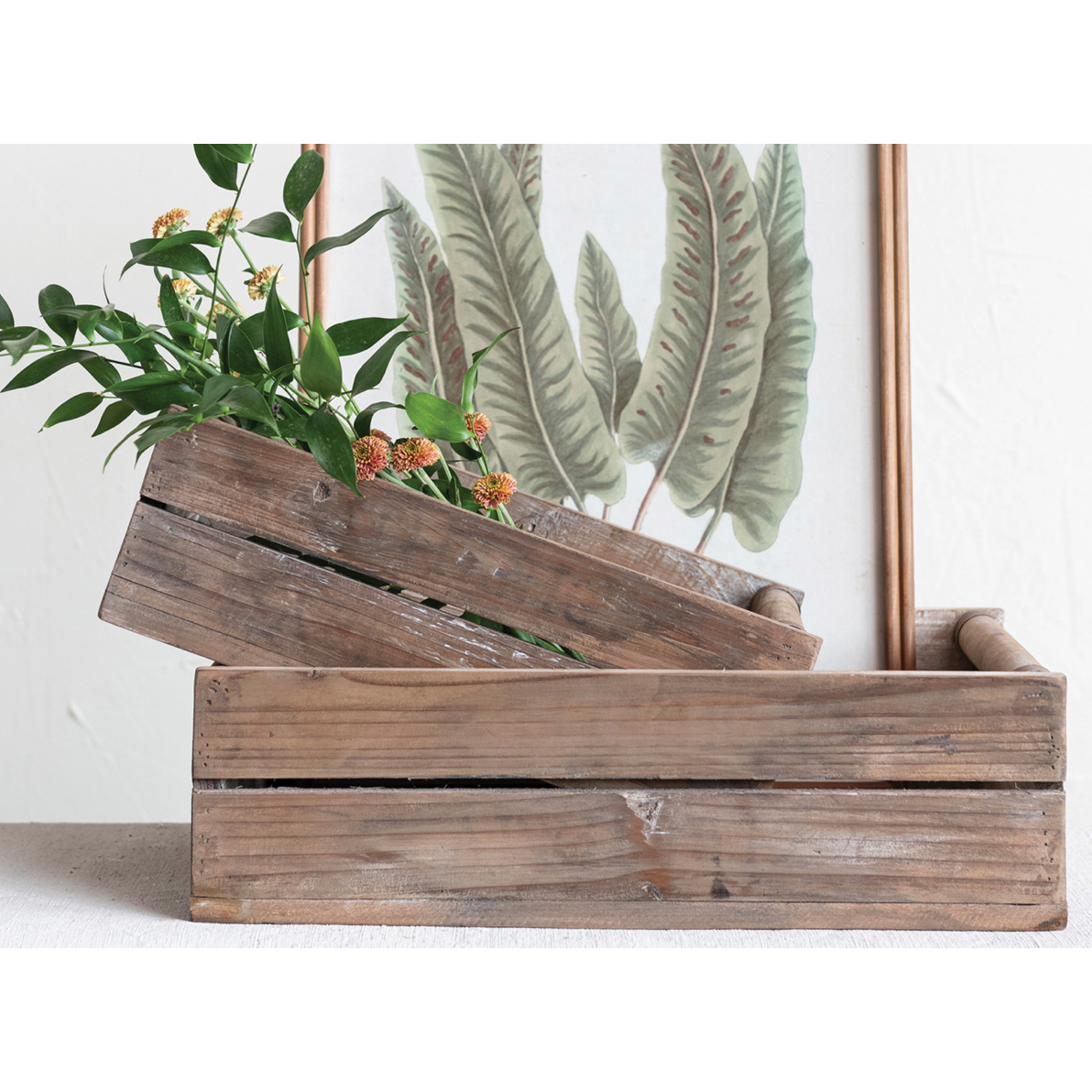 S/2 Reclaimed Wood Crates – Shoppe NEAT
